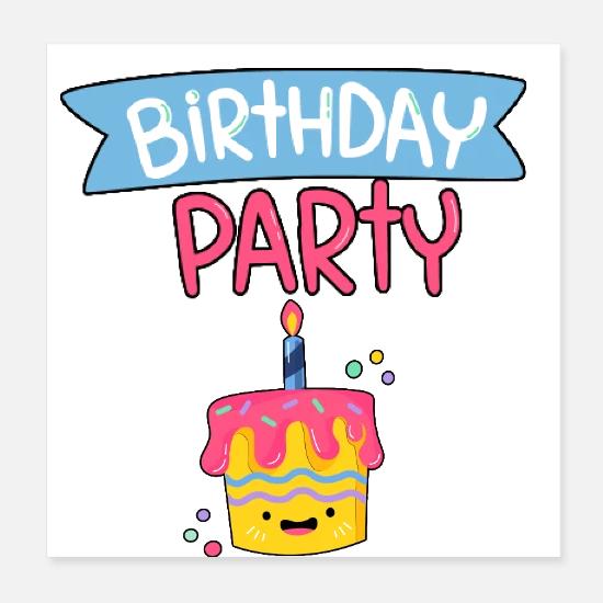Yellow Border Happy Birthday Poster Templates By Canva, 40% OFF