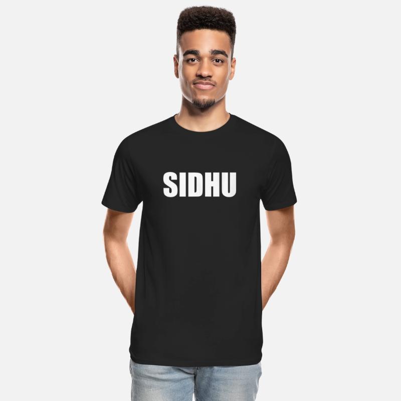 SIDHU Tshirt Surname Sidhu Clothing on Men’s Organic T-Shirt | Quality ...