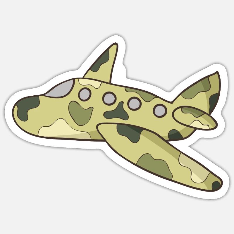 Aircrafts Stickers | Unique Designs | Spreadshirt