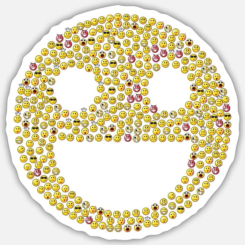 Emoticon Stickers | Unique Designs | Spreadshirt
