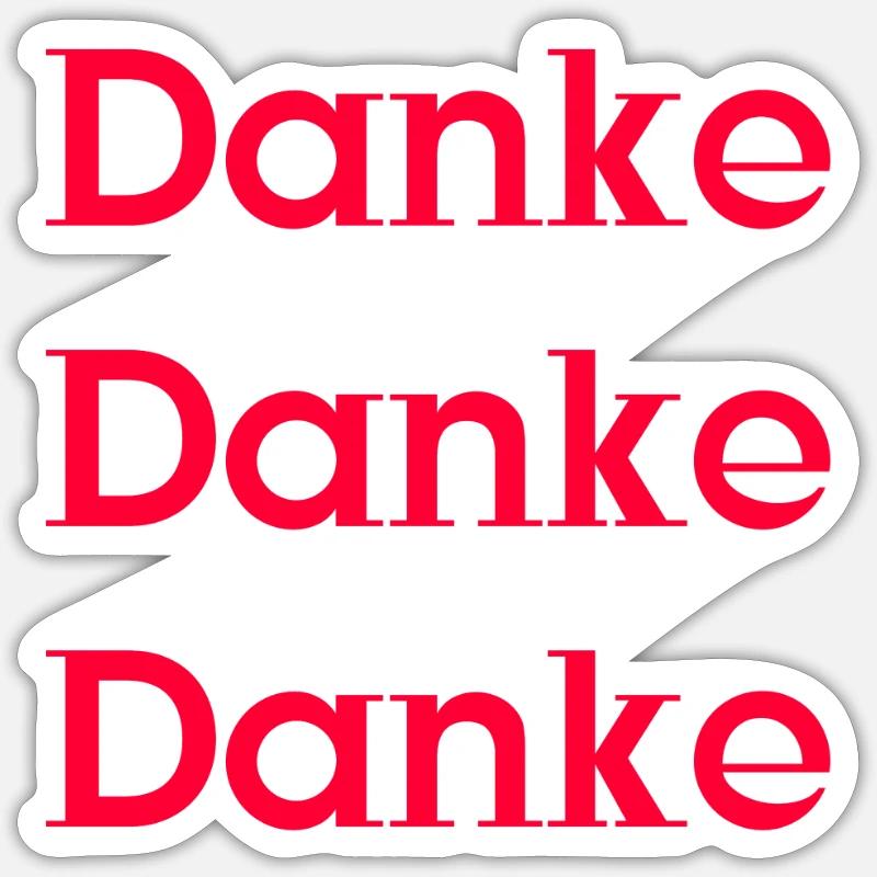 Danke Stickers | Unique Designs | Spreadshirt