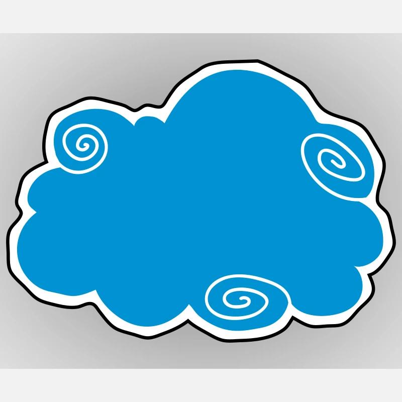 Fancy-cloud Stickers | Unique Designs | Spreadshirt