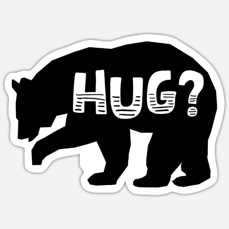 Bear-hug Stickers | Unique Designs | Spreadshirt