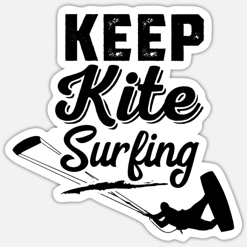 Kite Surfers Stickers | Unique Designs | Spreadshirt