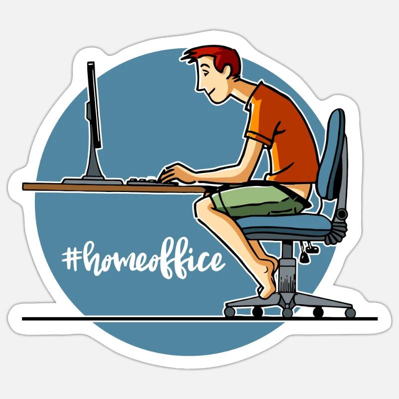 Homeoffice Stickers | Unique Designs | Spreadshirt