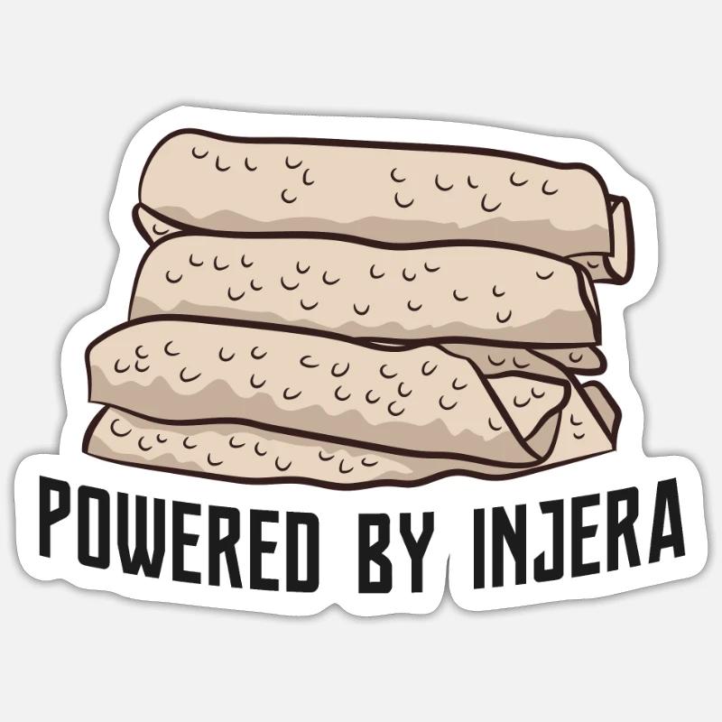 Injera Stickers | Unique Designs | Spreadshirt