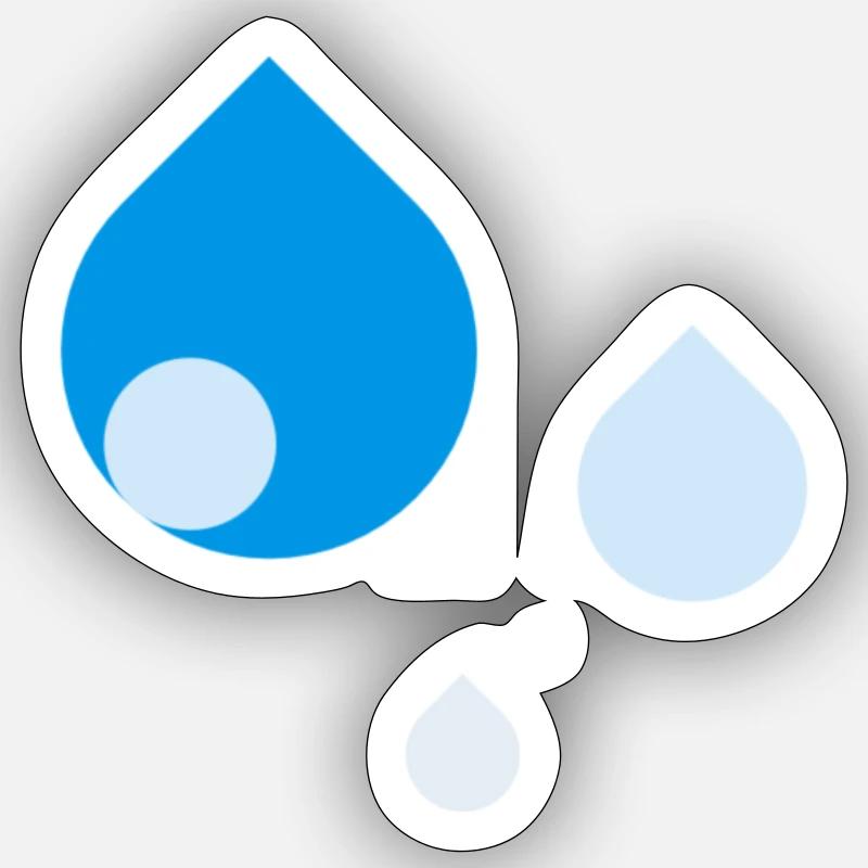 Raindrop Stickers | Unique Designs | Spreadshirt