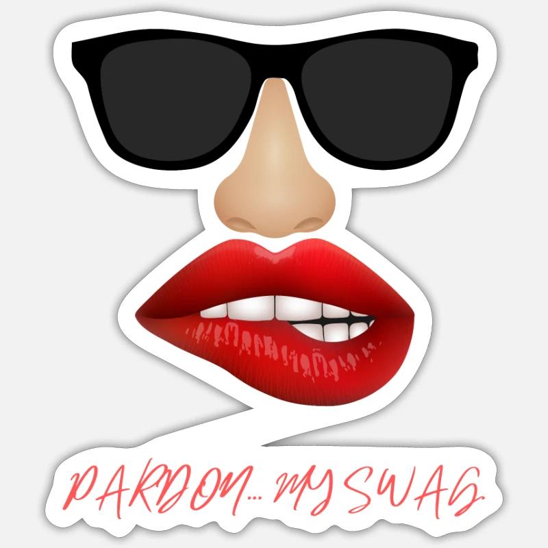 Pardon-my-swag Stickers | Unique Designs | Spreadshirt