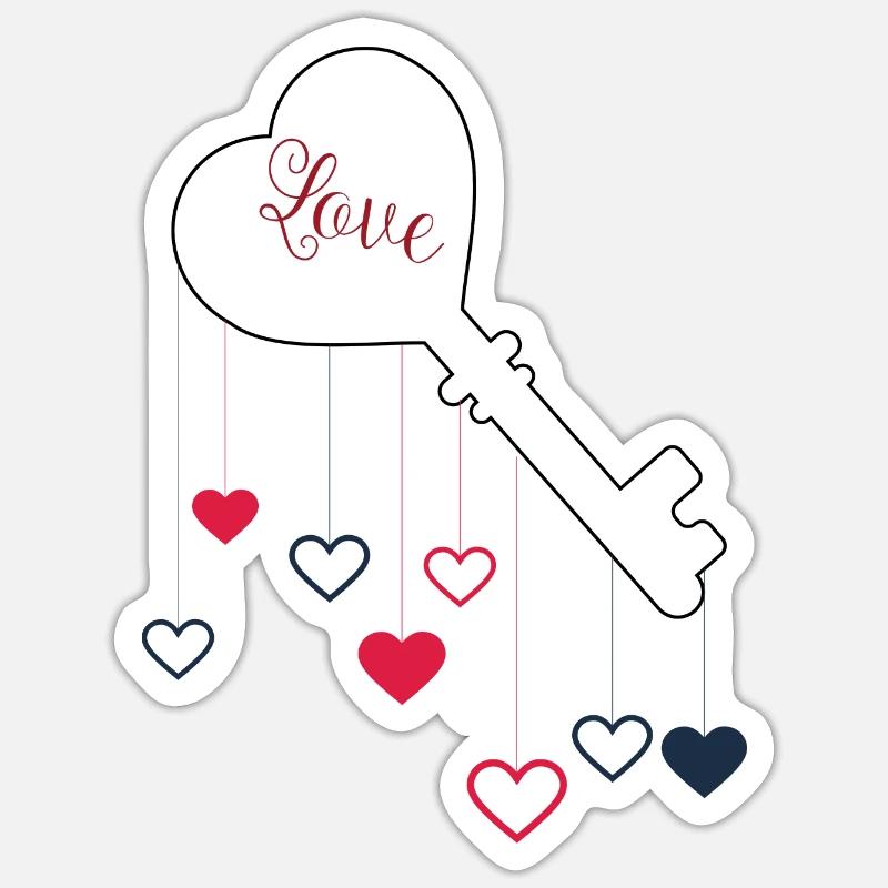 Valentine-keys Stickers | Unique Designs | Spreadshirt