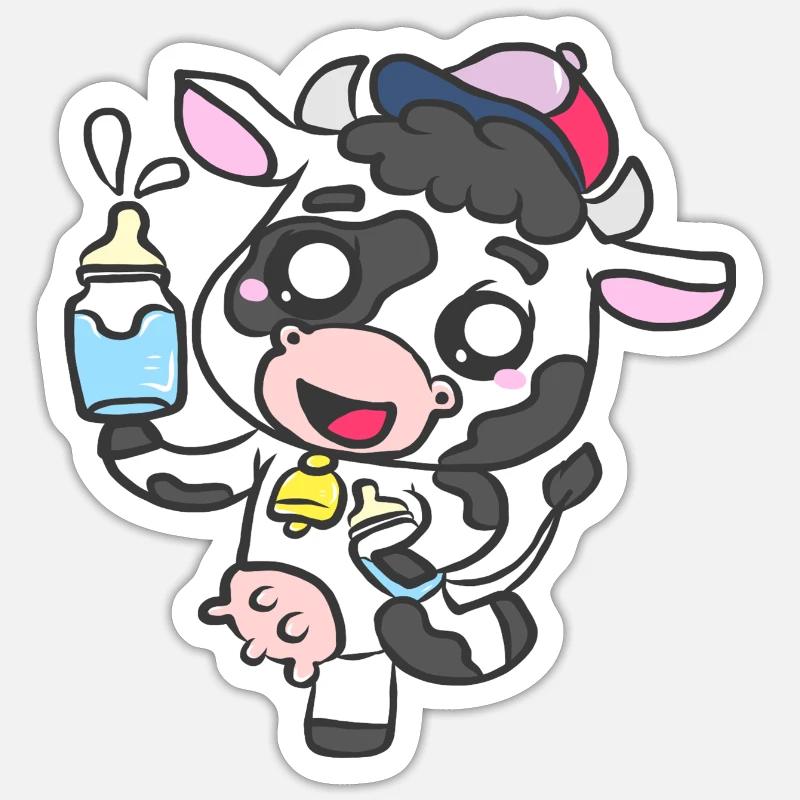Baby-cow Stickers | Unique Designs | Spreadshirt