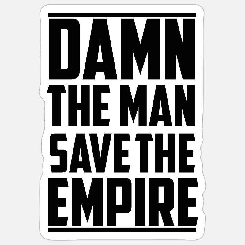 Damn-the-man Stickers | Unique Designs | Spreadshirt