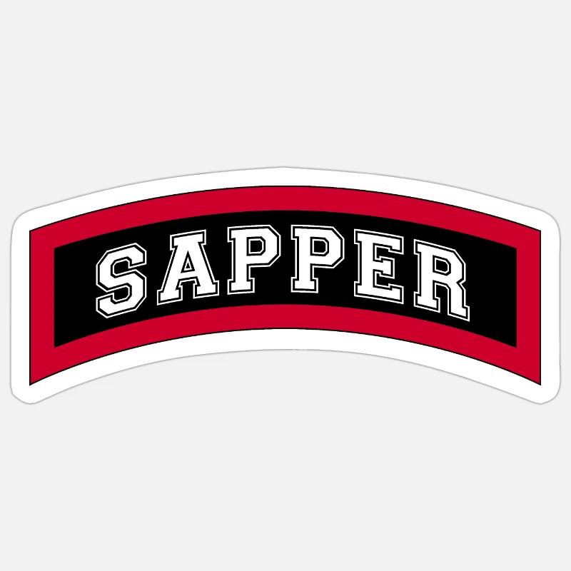 Sapper Logo SAPPER Tab Ver 2 Sapper Tab Ver 2 Sticker