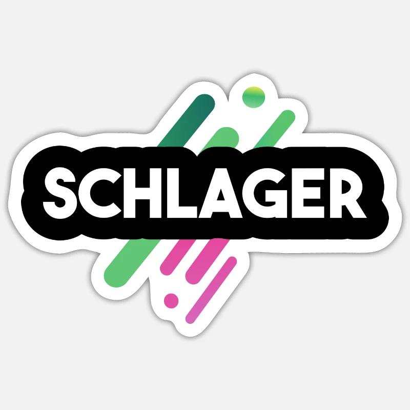 Schlager Stickers | Unique Designs | Spreadshirt