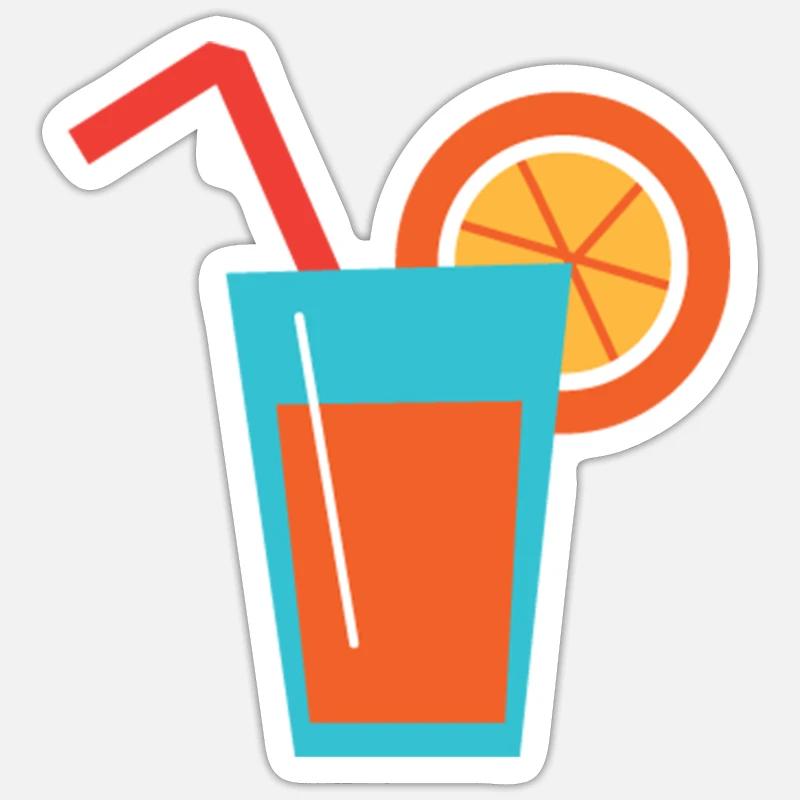 Orange Juice Stickers | Unique Designs | Spreadshirt