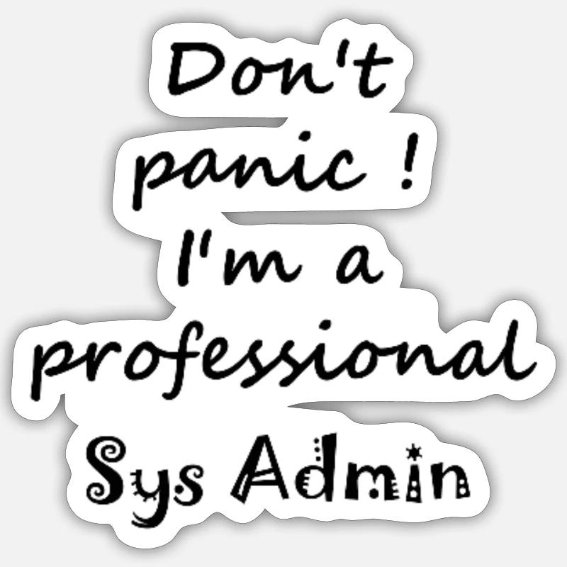 Sys-admin Stickers | Unique Designs | Spreadshirt