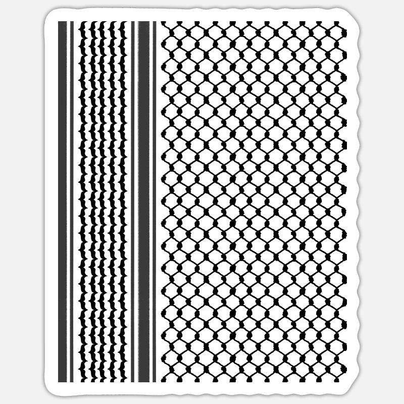 Keffiyeh Stickers | Unique Designs | Spreadshirt