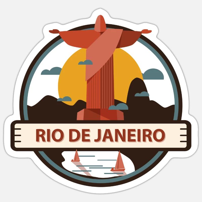 Rio De Janeiro Stickers | Unique Designs | Spreadshirt
