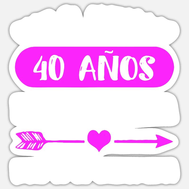 40 Years Stickers | Unique Designs | Spreadshirt