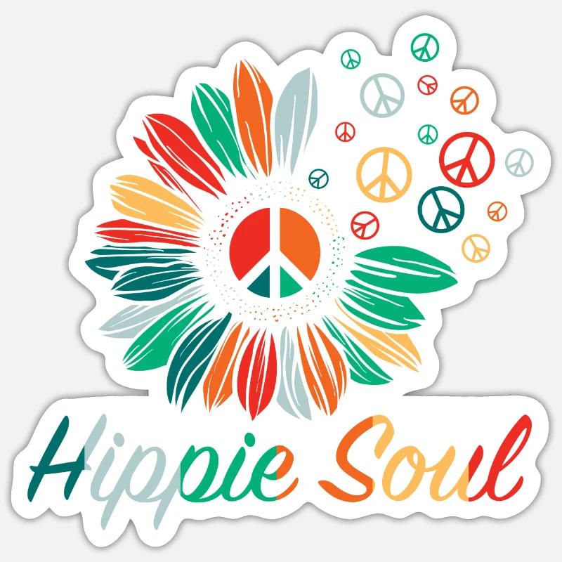 Hippy Stickers | Unique Designs | Spreadshirt