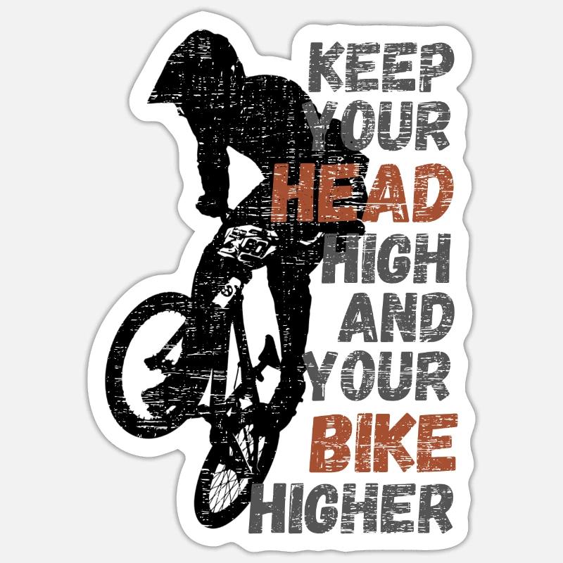 Bmx Funny Quotes Bicycle Bmx Jokes Stickers | Unique Designs