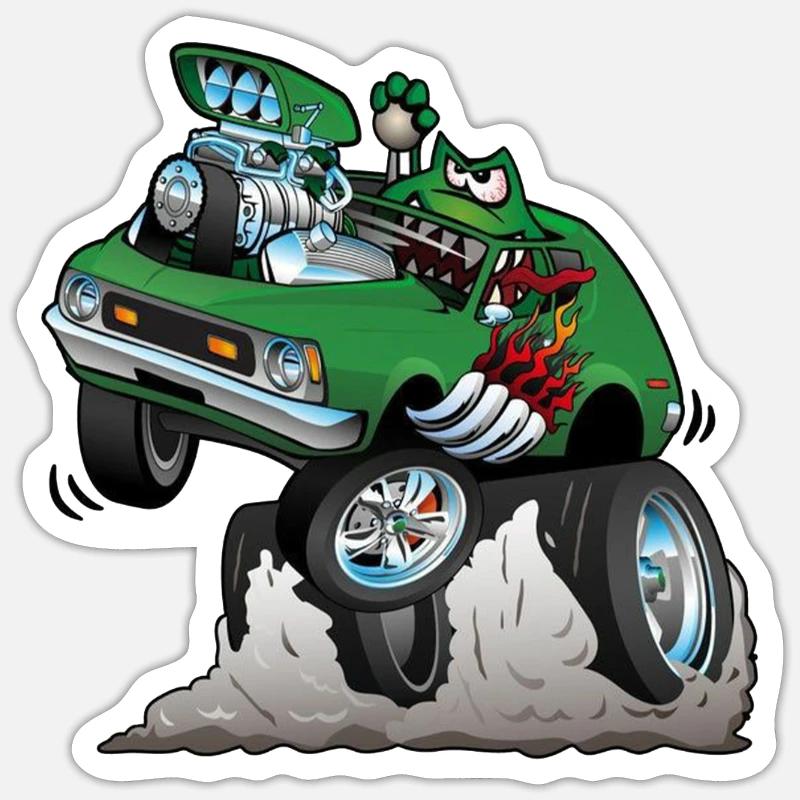 Car-racing Stickers | Unique Designs | Spreadshirt