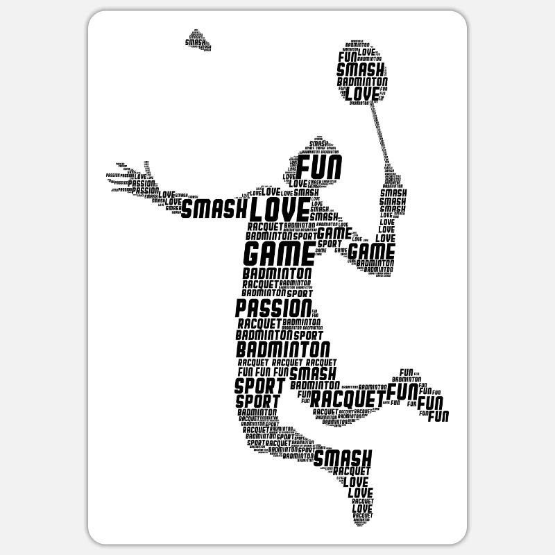 Badminton Stickers | Unique Designs | Spreadshirt