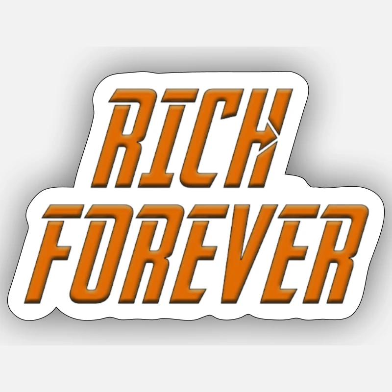 Rich Forever Logo Born To Be Rich T Shirt Design Template