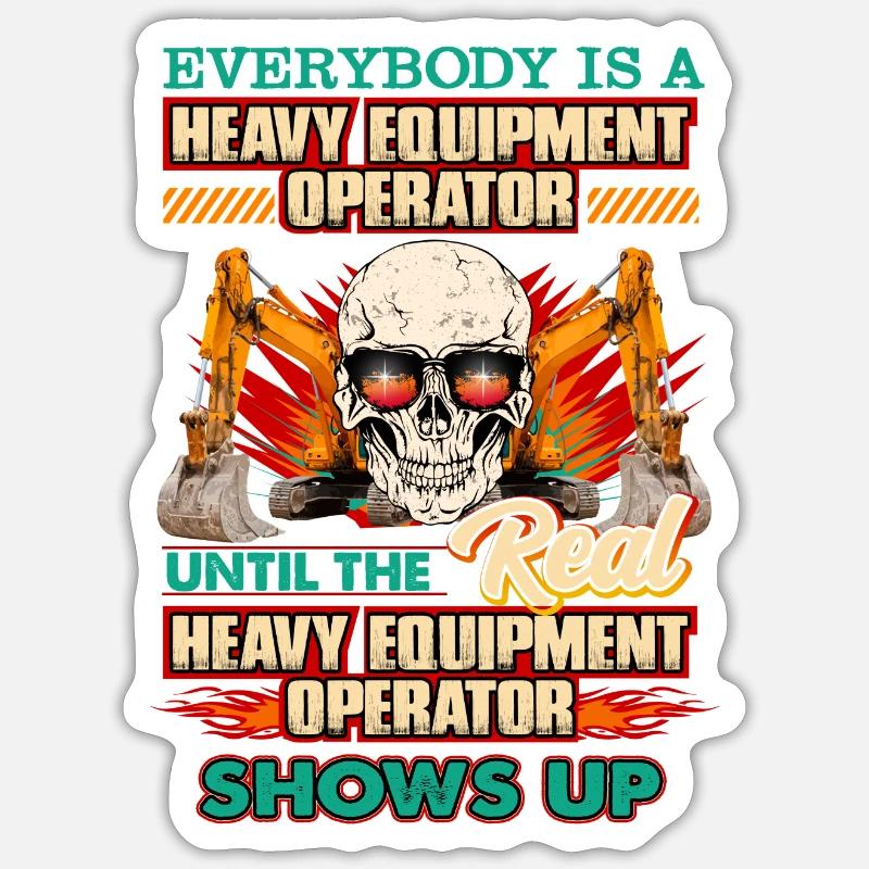 Heavy-equipment Stickers | Unique Designs | Spreadshirt