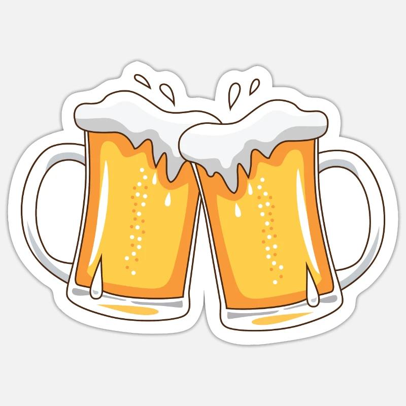 Beer Mug Stickers | Unique Designs | Spreadshirt