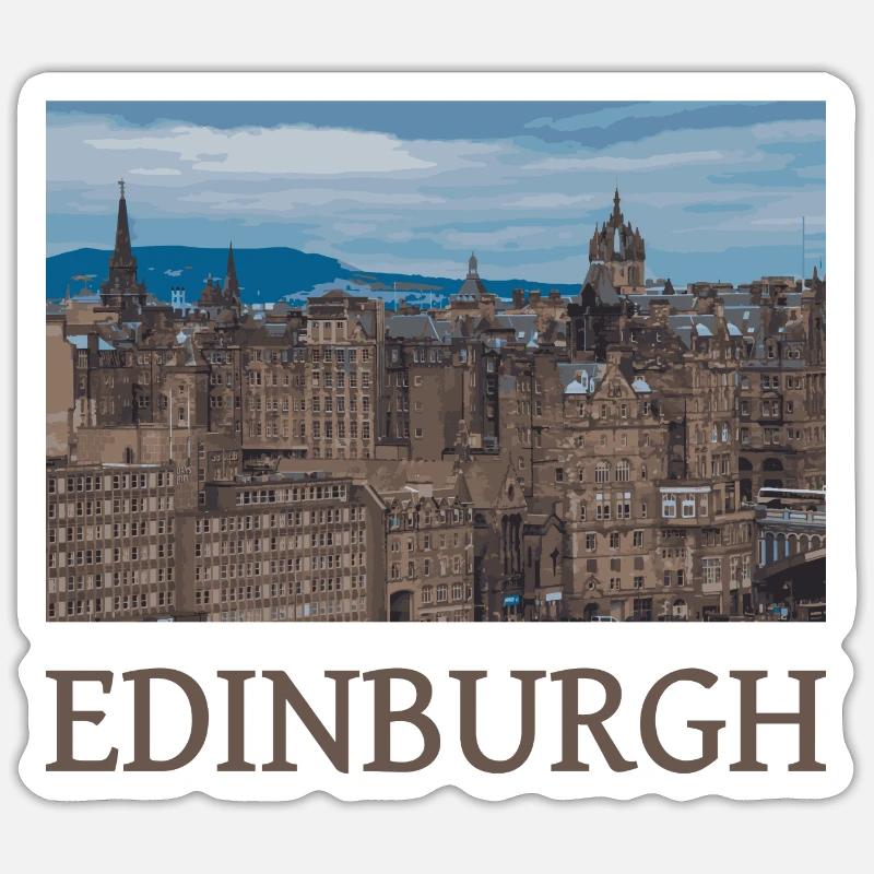 Edinburgh Stickers | Unique Designs | Spreadshirt
