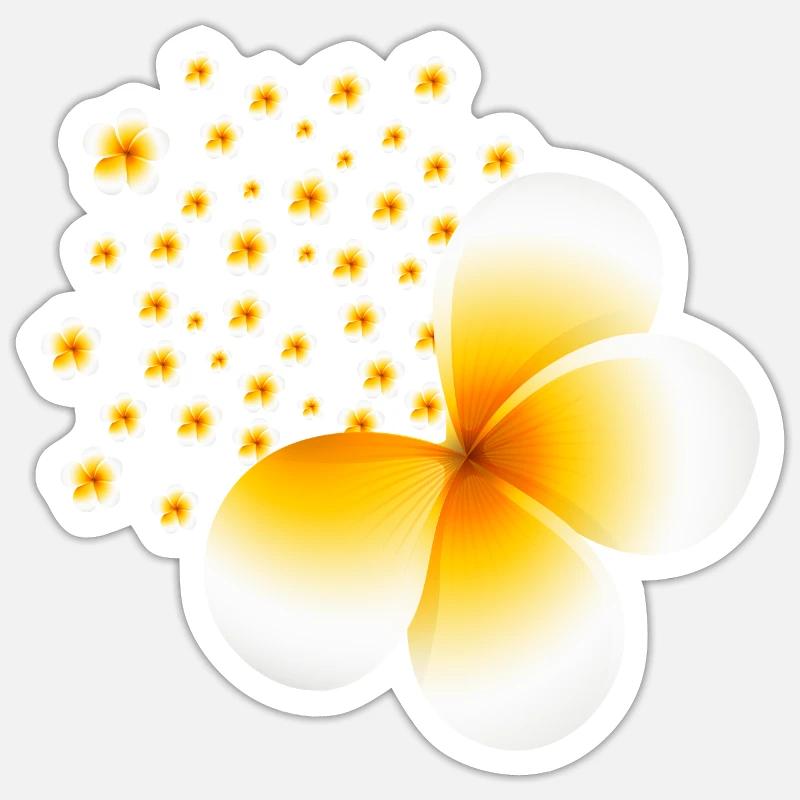 Frangipani Stickers | Unique Designs | Spreadshirt