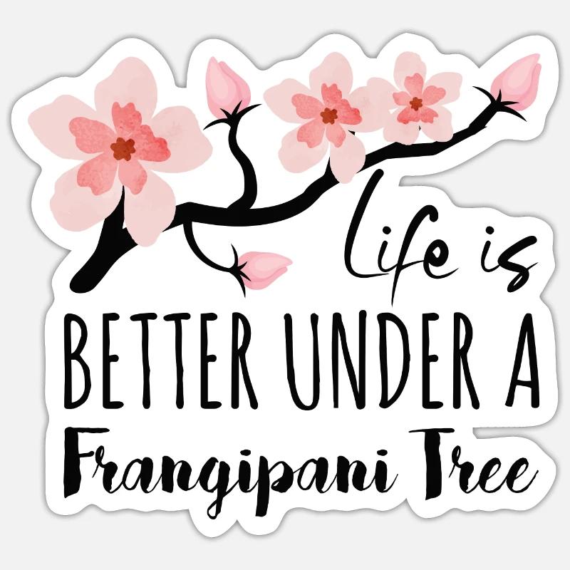 Frangipani Stickers | Unique Designs | Spreadshirt