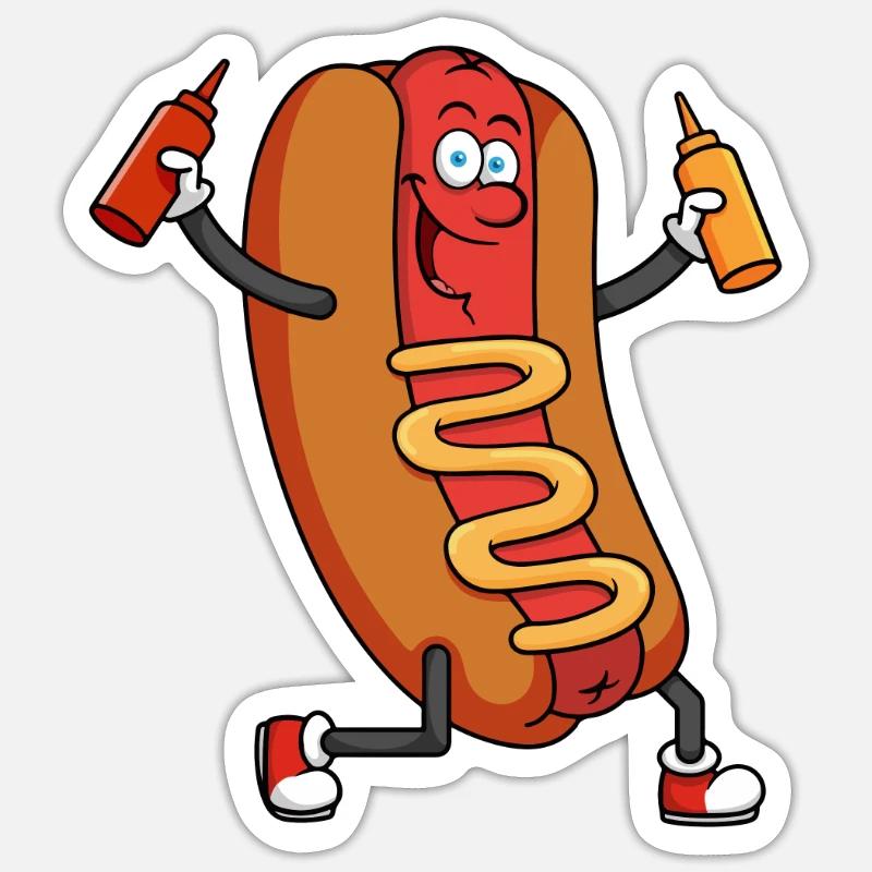 Hot Dog Stickers | Unique Designs | Spreadshirt