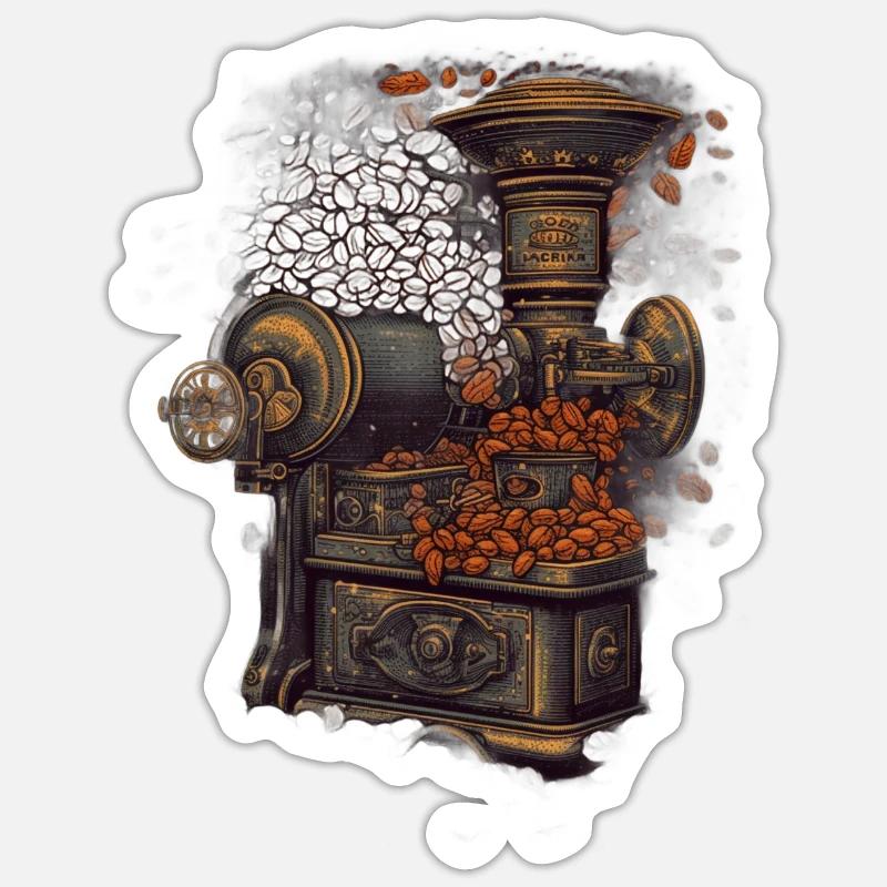 Coffee-grinder Stickers | Unique Designs | Spreadshirt