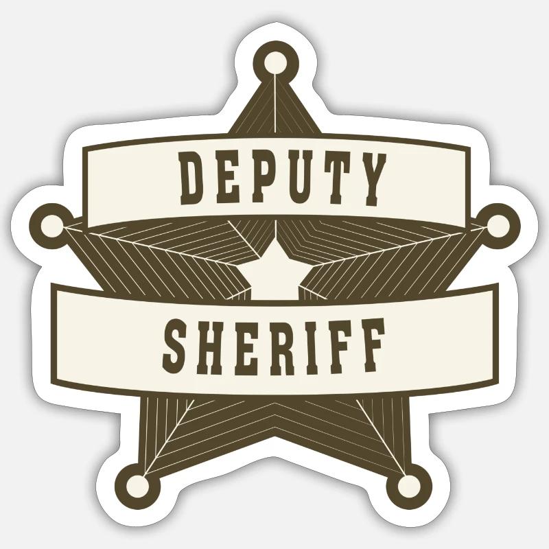 Deputy-sheriff Stickers | Unique Designs | Spreadshirt