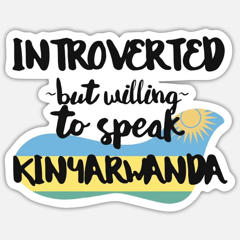Kinyarwanda Stickers | Unique Designs | Spreadshirt
