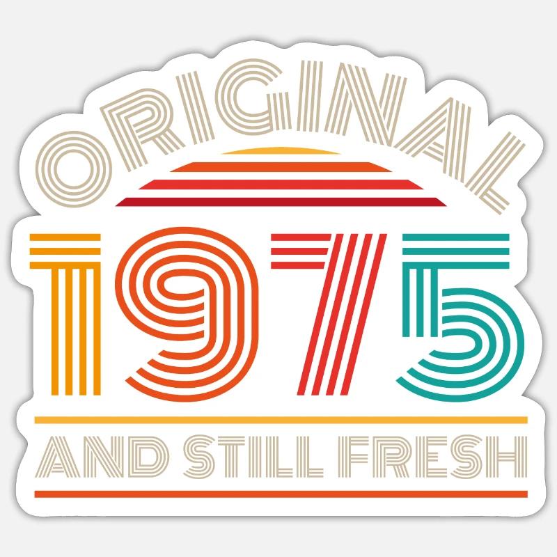 1975 Stickers | Unique Designs | Spreadshirt