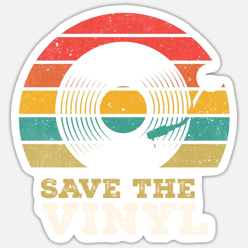 Save The Vinyl Stickers | Unique Designs | Spreadshirt