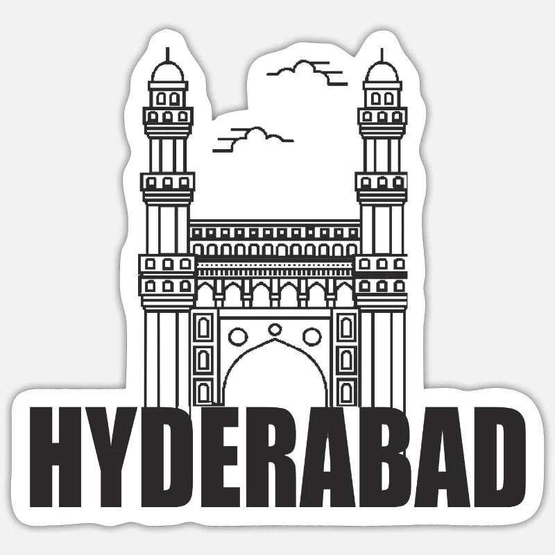 Hyderabad Stickers | Unique Designs | Spreadshirt