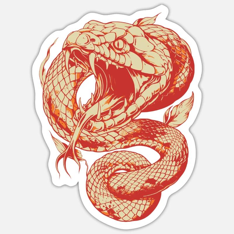 Viper-snake Stickers | Unique Designs | Spreadshirt