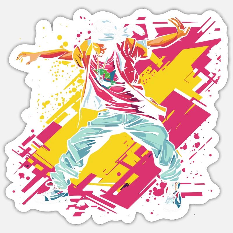 B-boy-graffitis Stickers | Unique Designs | Spreadshirt