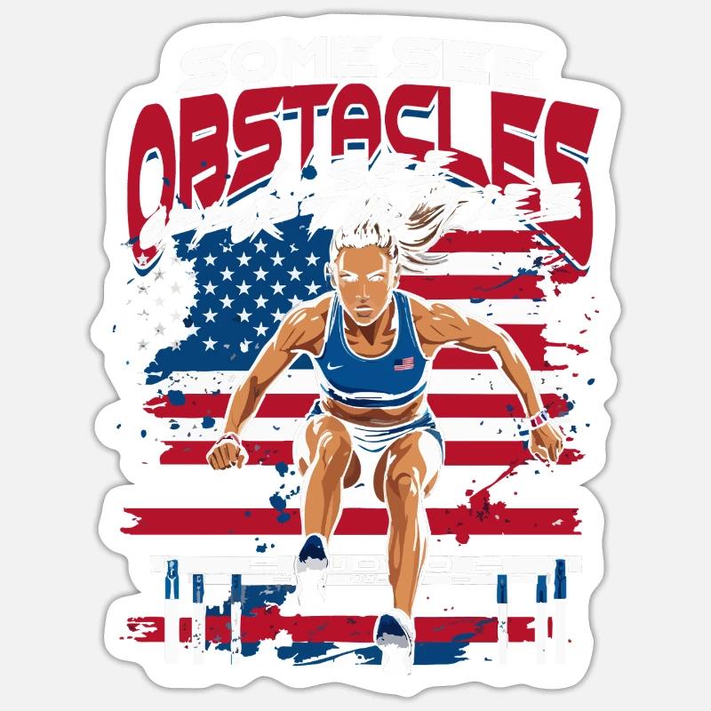 Hurdle Stickers | Unique Designs | Spreadshirt