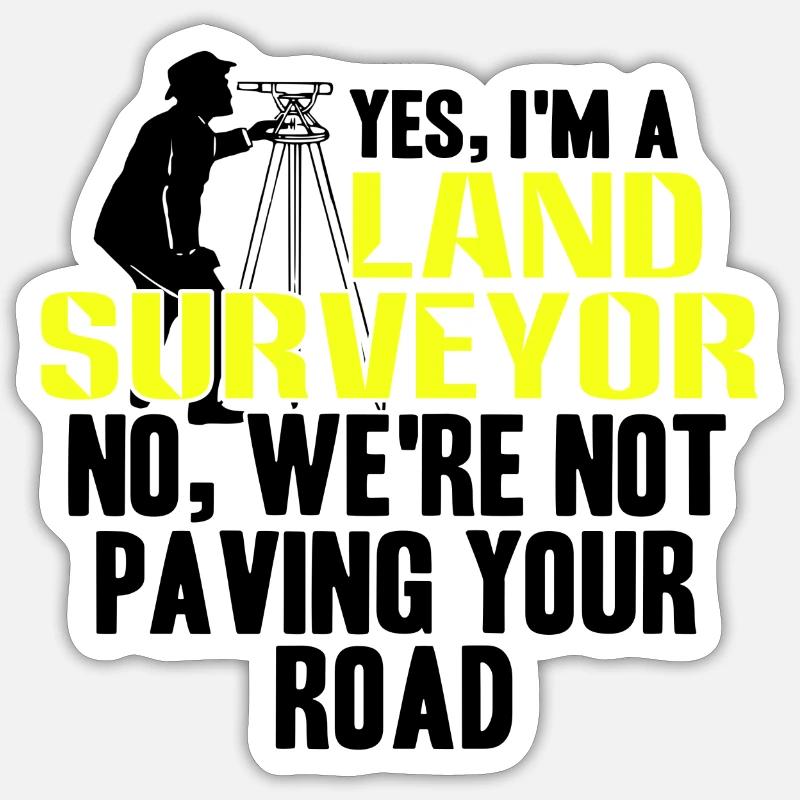 Surveyor Stickers | Unique Designs | Spreadshirt