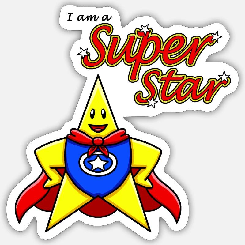 Super-awesome-with-stars Stickers | Unique Designs | Spreadshirt