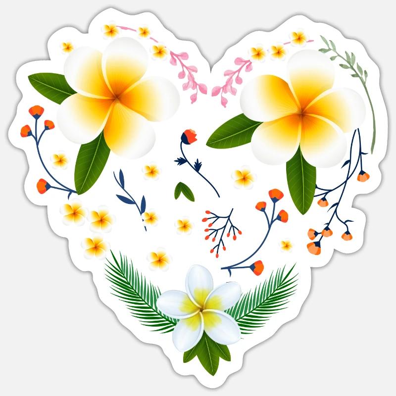 Frangipani Stickers | Unique Designs | Spreadshirt