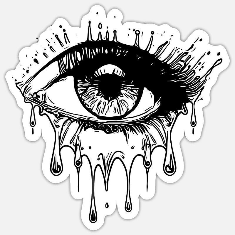 Crying-eyes Stickers | Unique Designs | Spreadshirt