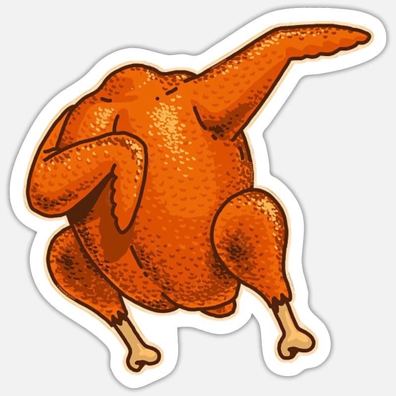 Roasted Chicken Stickers | Unique Designs | Spreadshirt