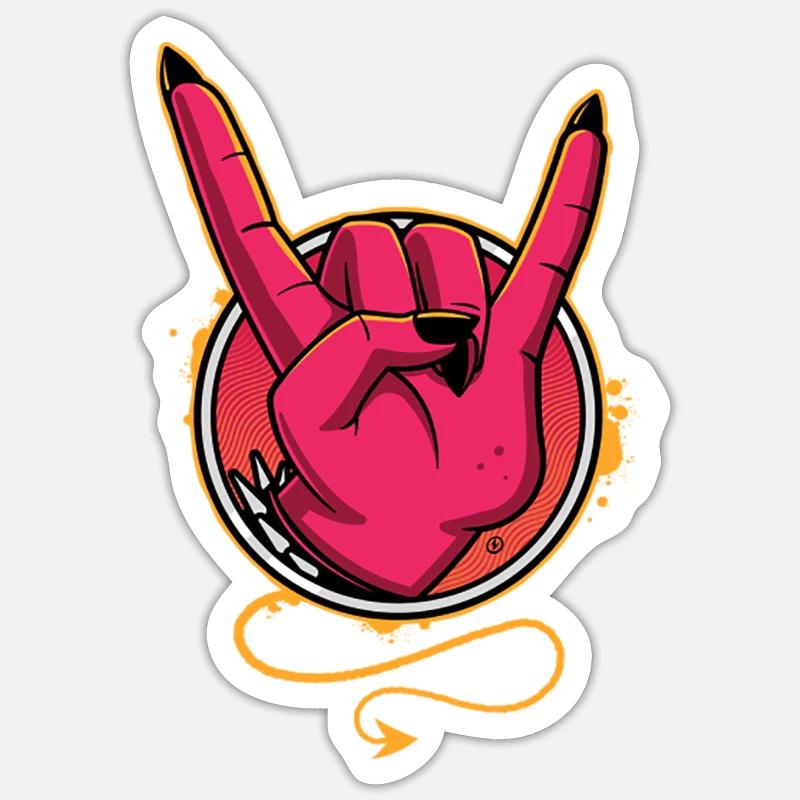 Devil Horns Stickers | Unique Designs | Spreadshirt