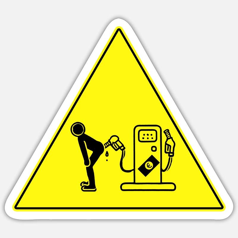 Gas Station Stickers | Unique Designs | Spreadshirt