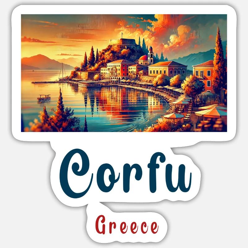 Corfu Stickers | Unique Designs | Spreadshirt